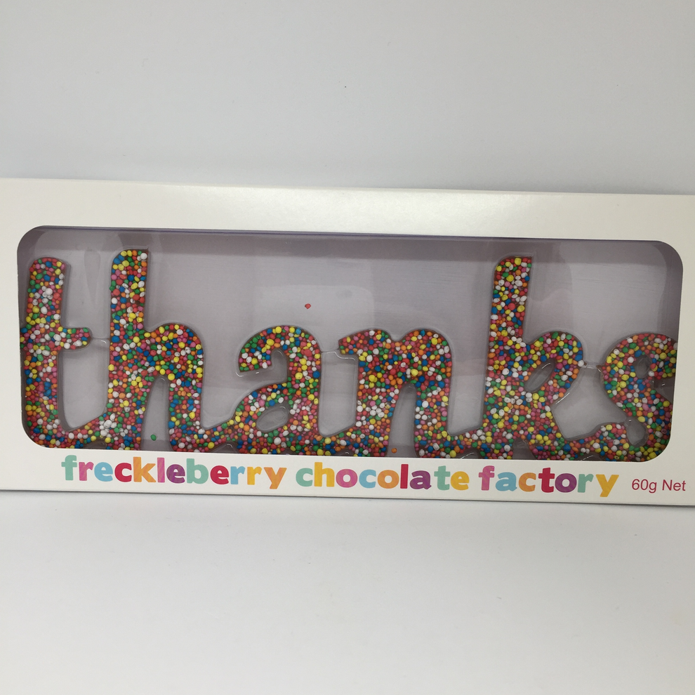 Freckleberry Thanks Word – Lollyology